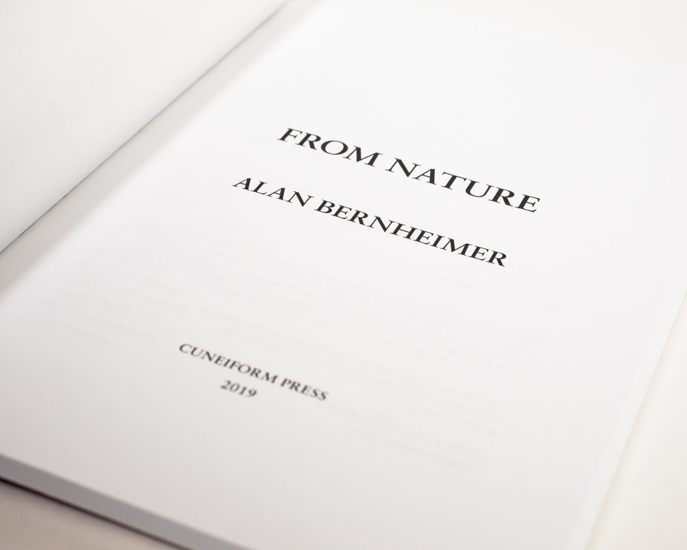 Alan Bernheimer : From Nature – Cuneiform Press
