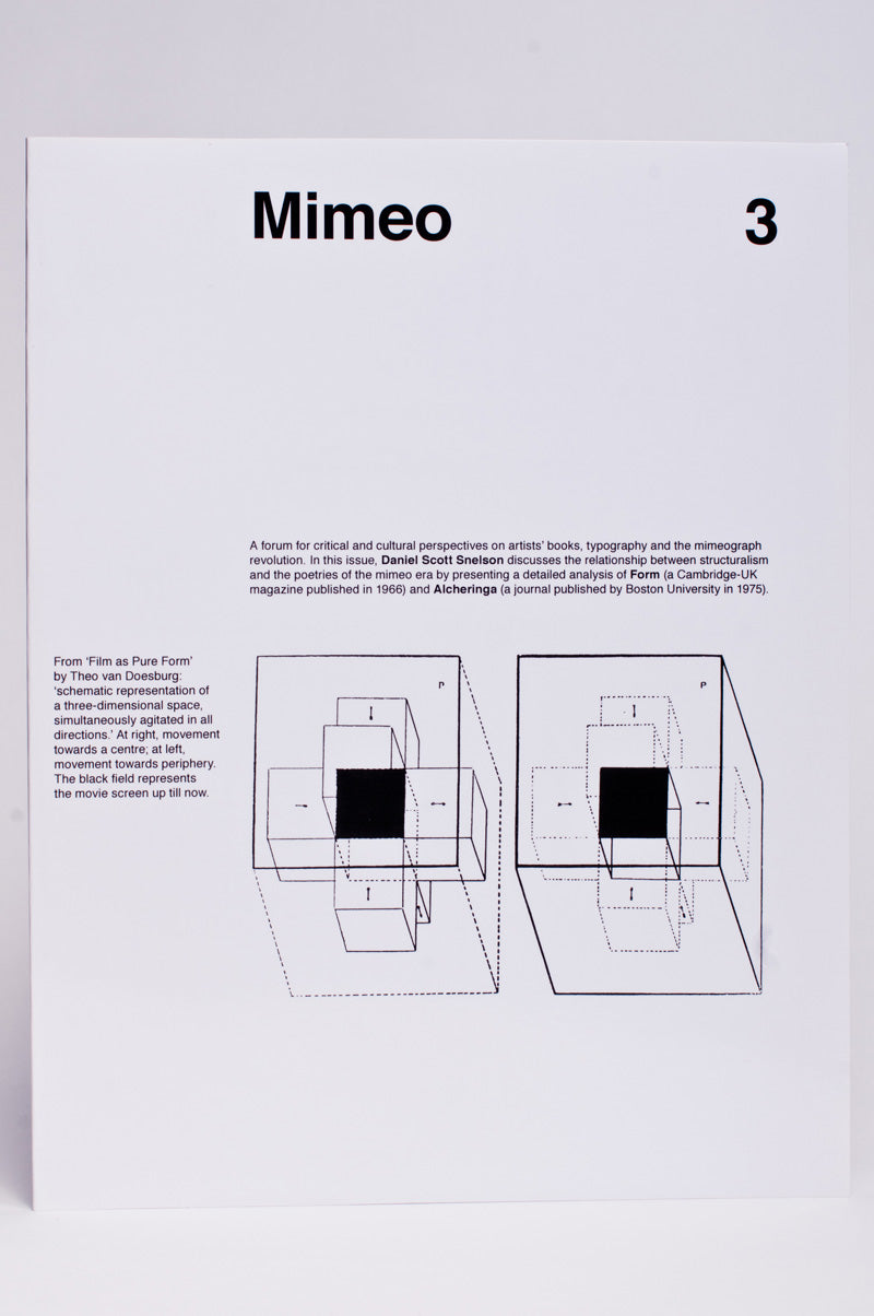 Mimeo Mimeo #3 – Cuneiform Press